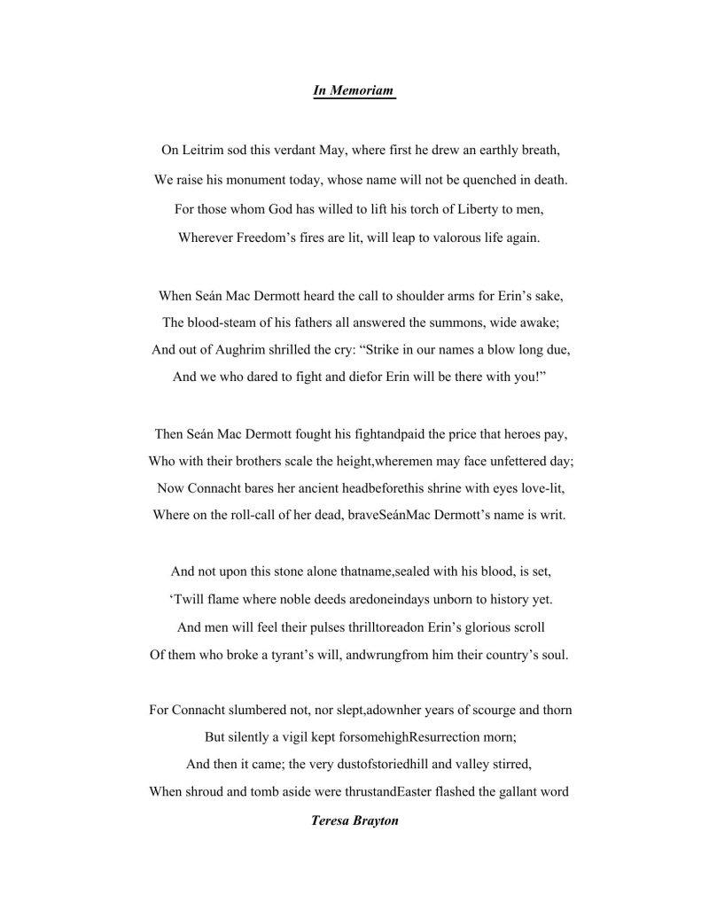 Seán Mac Diarmada - Leitrim DOC